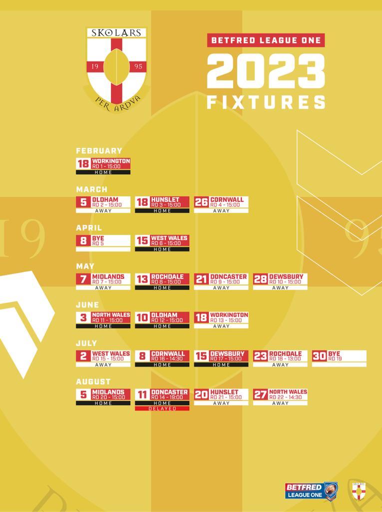 London Skolars » 2023 Fixture List revealed